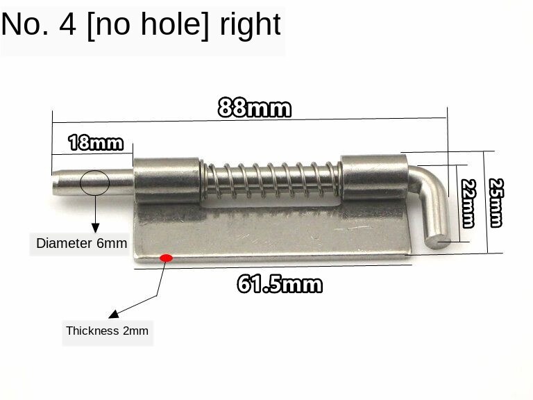 Spring Bolts Latch Hardware Stainless Steel 304 Ca... – Grandado