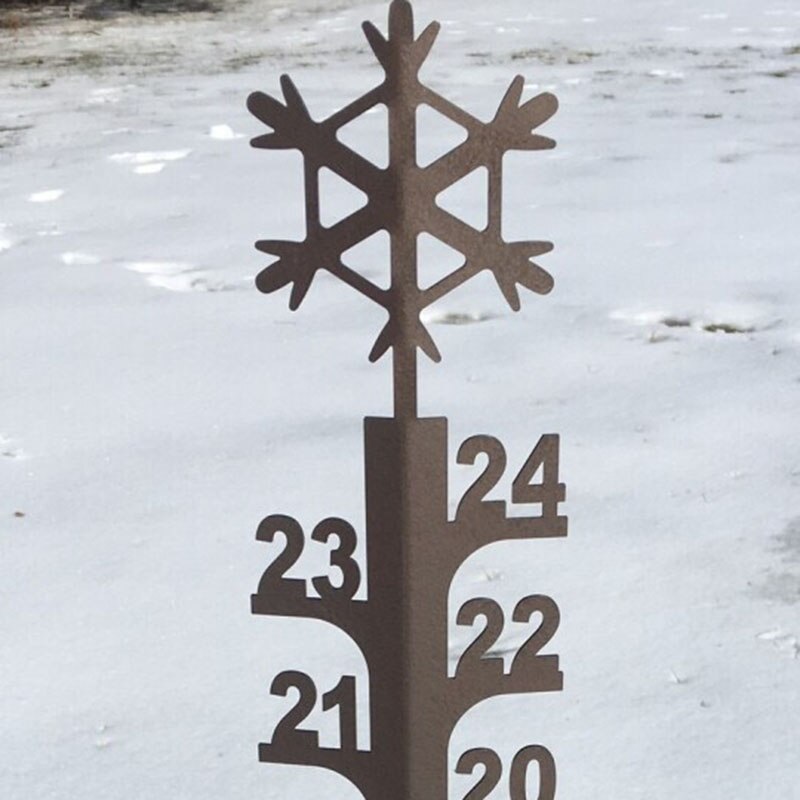 Garden Snow Meter Ornaments Motorcycle Pattern Sno... – Grandado