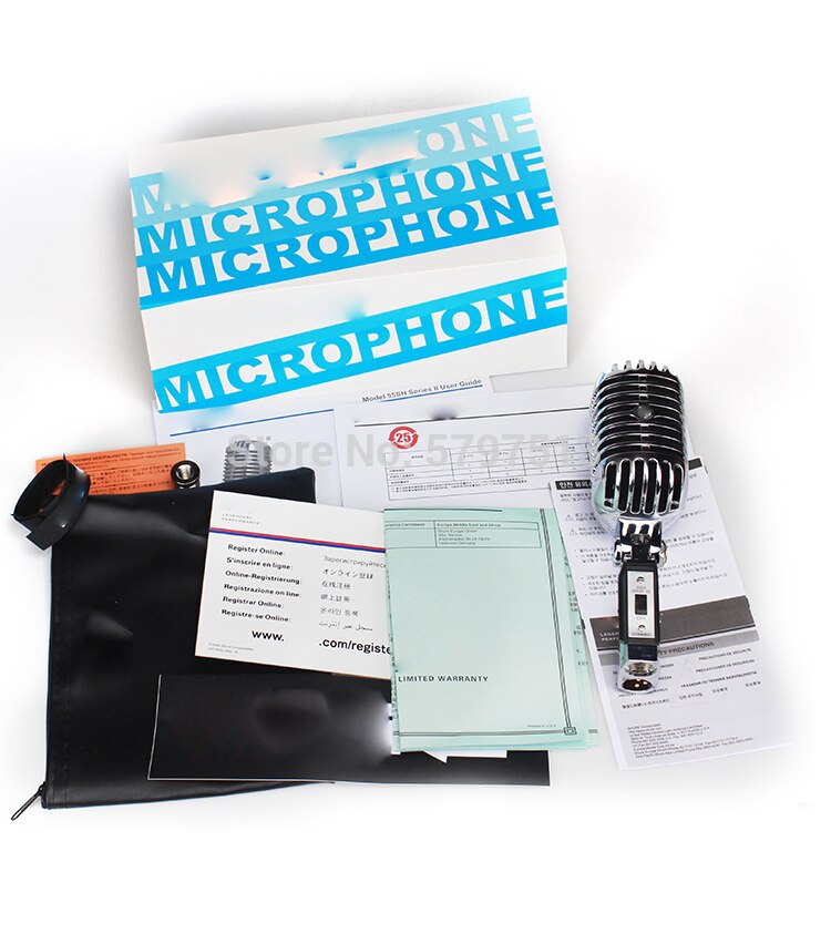 Silver 55SH II Cardioid Dynamic Microphone Mic Voc... – Grandado