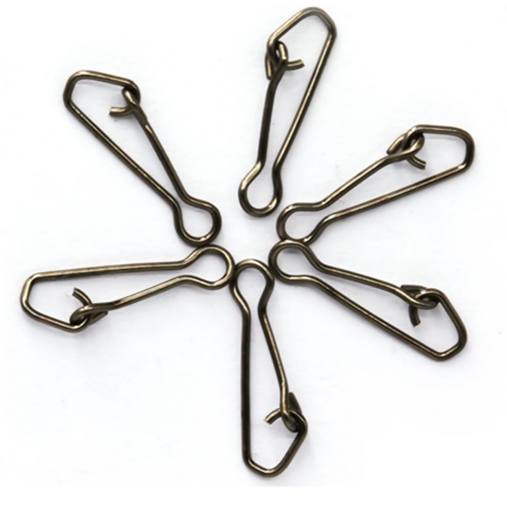 0/3/4/5/6 #50 Stuks Hooked Snap Swivel Rvs Vissen ... – Vicedeal