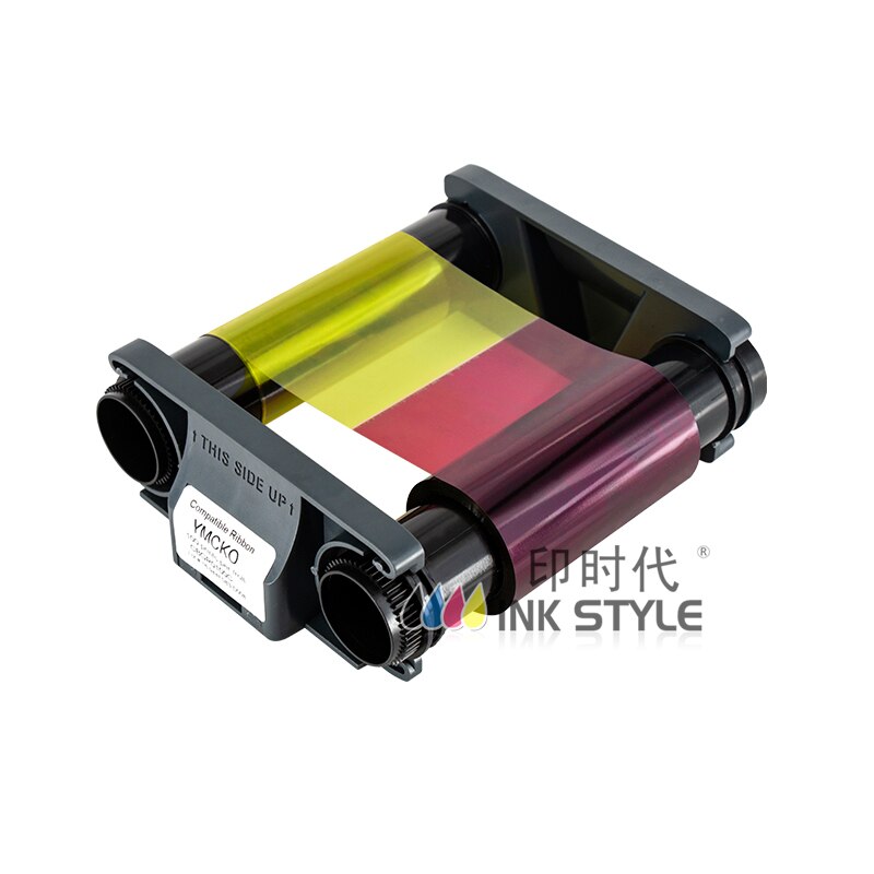 Badgy CBGR0100C Full Color Panel YMCKO Ribbon 100p... – Grandado