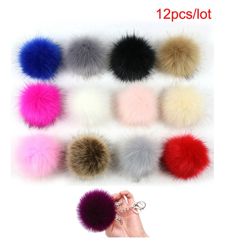 12Pcs/lot 8cm Pompom Artificial Rabbit Fur Ball Wo... – Vicedeal