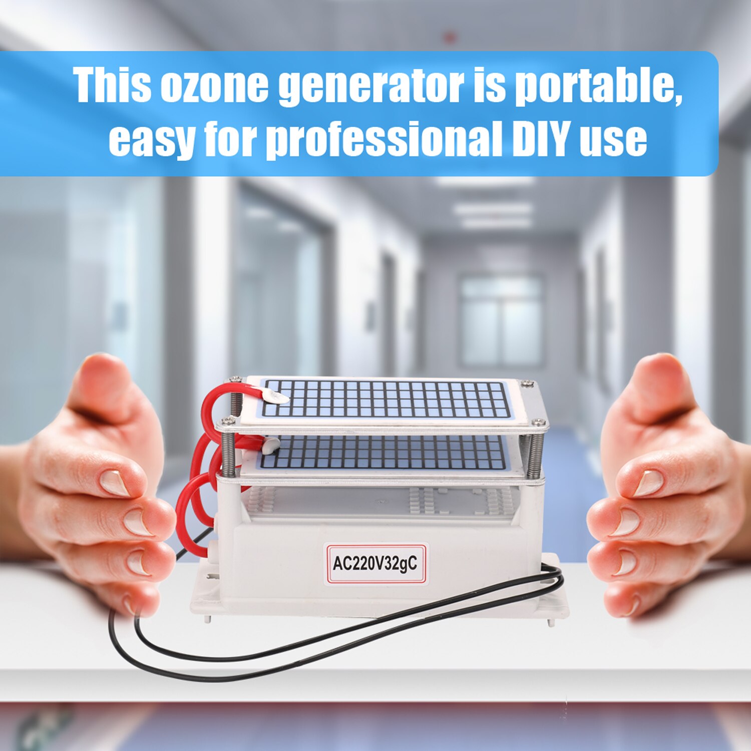 Bærbar ozon 32g/ timers generator formaldehyd fjer... – Grandado