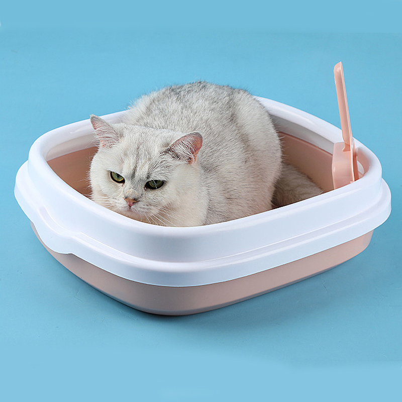 Cat Litter Box Cat Toilet with Poop Shovel Cat Pot... – Grandado