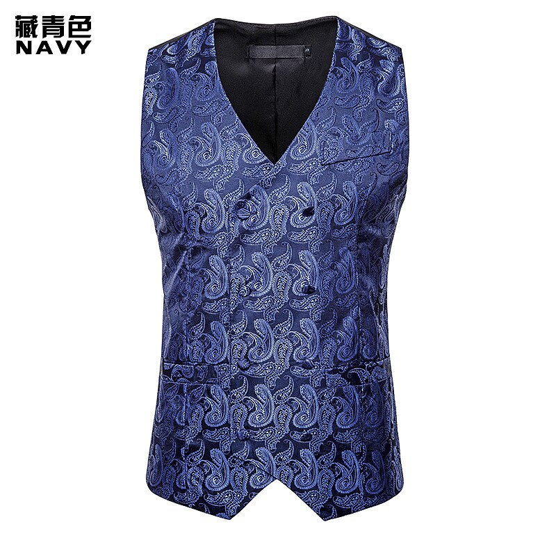 Mens Suit Vest Style Men's Single Breasted Vest Co... – Vicedeal
