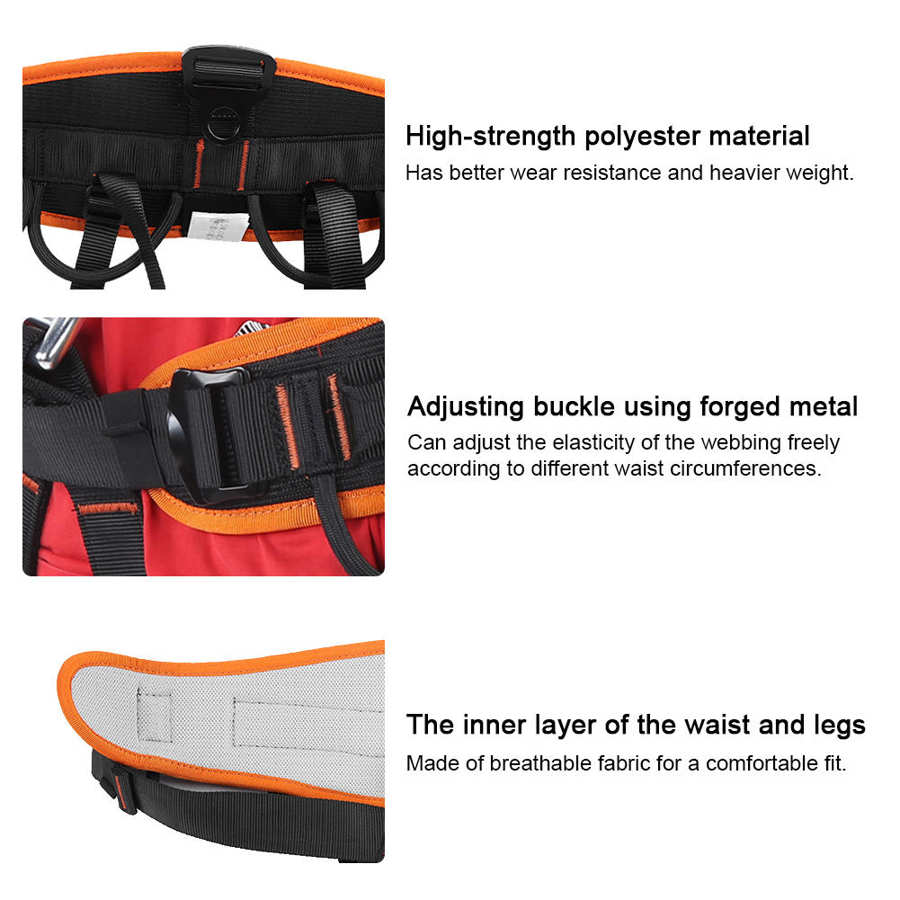 Rescate Outdoor Anti Fall Half Body Safety Belt Re... – Grandado
