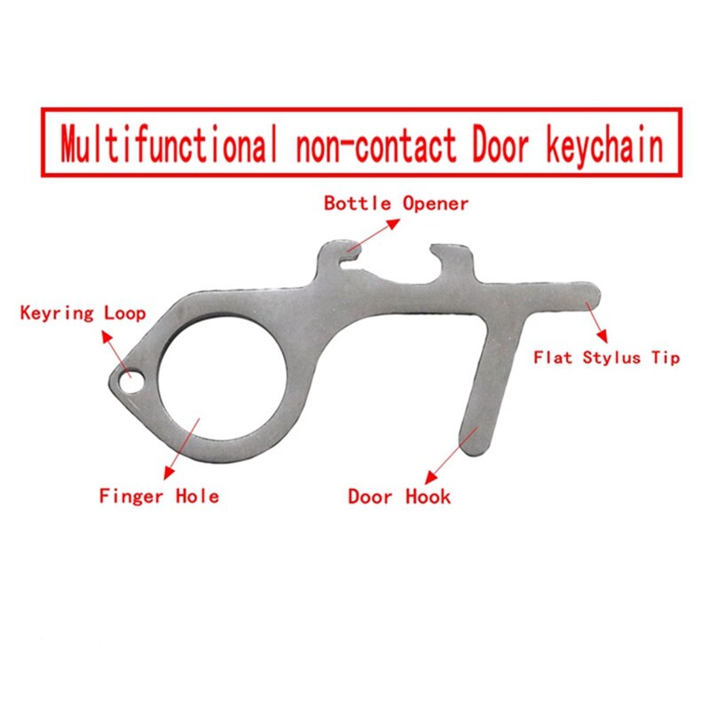 Hygiëne Hand Antimicrobiële Metalen Edc Deur Opene... – Vicedeal