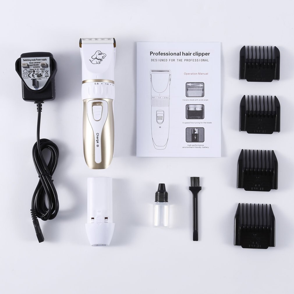 Professionele Kat Hond Tondeuse Grooming Kit Oplaa... – Grandado