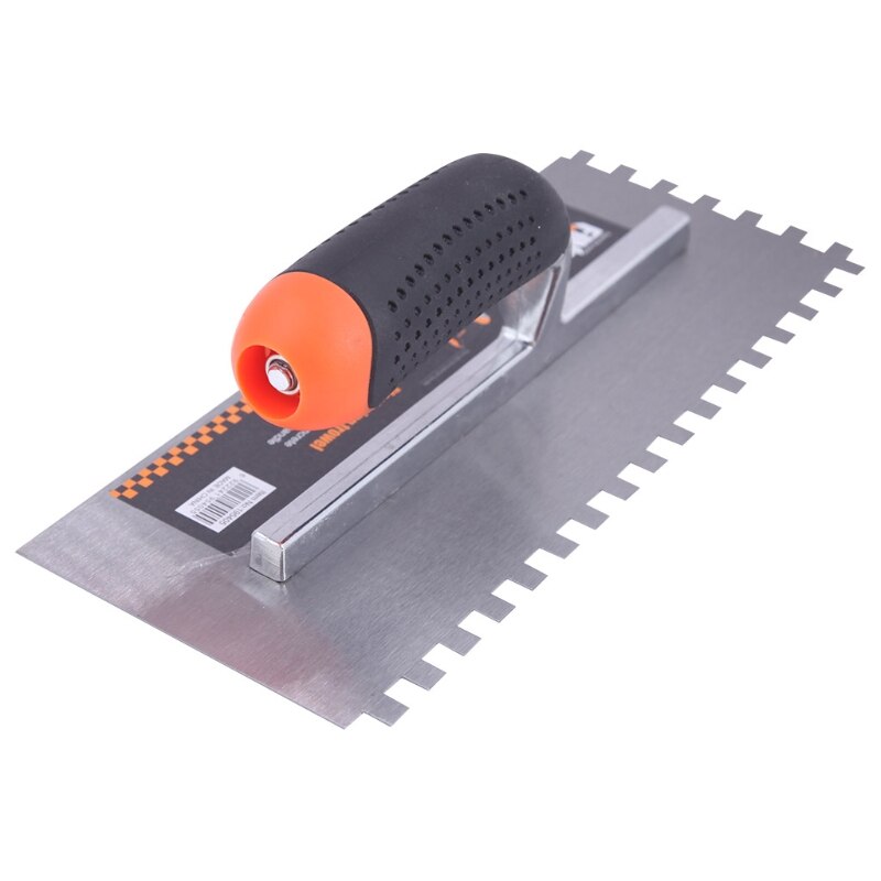 Tooth Shaped Carbon Steel Plastering Trowel with T... – Vicedeal