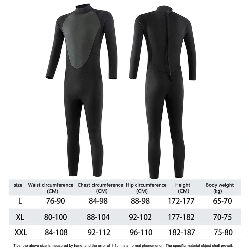 Men Full Bodysuit Wetsuit 3mm Diving Suit Stretchy... – Vicedeal