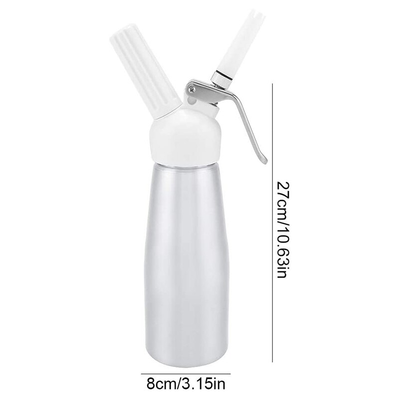 Whipped Cream Dispenser 500ML Aluminum Sturdy Port... – Grandado