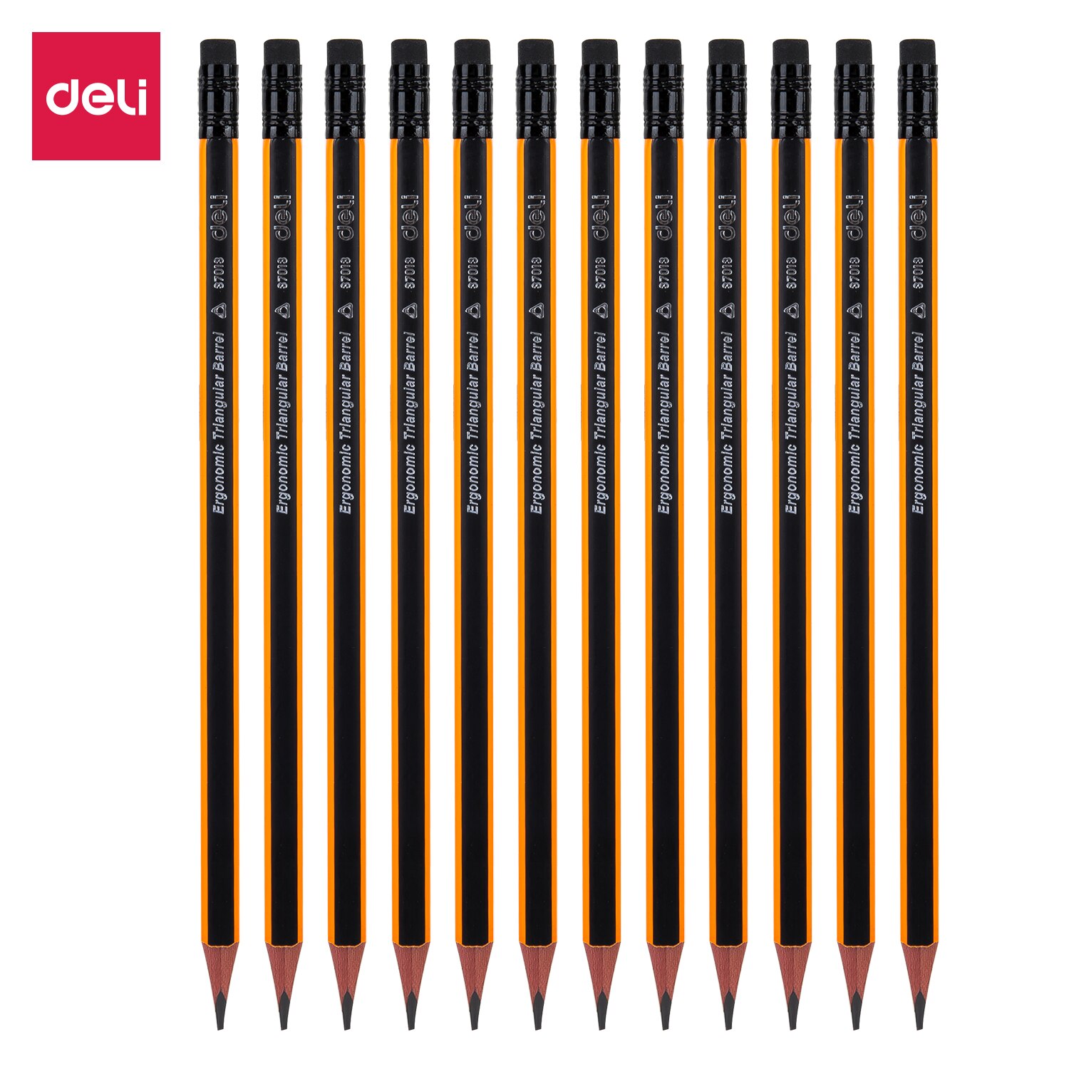 Deli Graphite Pencils for School 1 Box(12PCS) HB/2... – Grandado