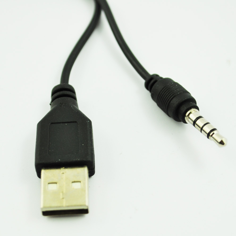 Black USB A Type to 3.5mm Jack Plug Audio Data Cab... – Vicedeal