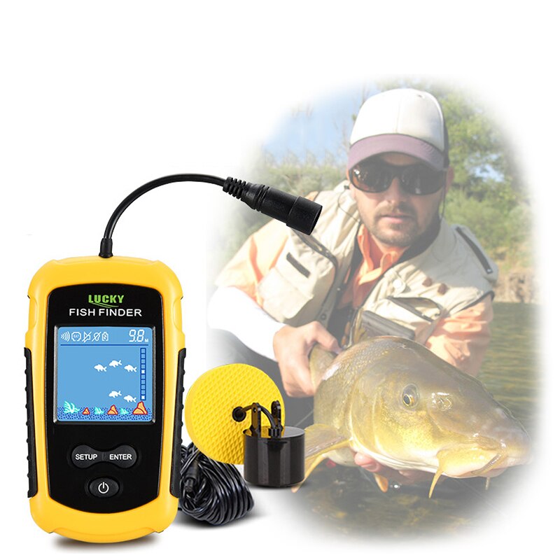 LUCKY FFC1108 - 1 Alarm 100M Portable Sonar White ... – Grandado