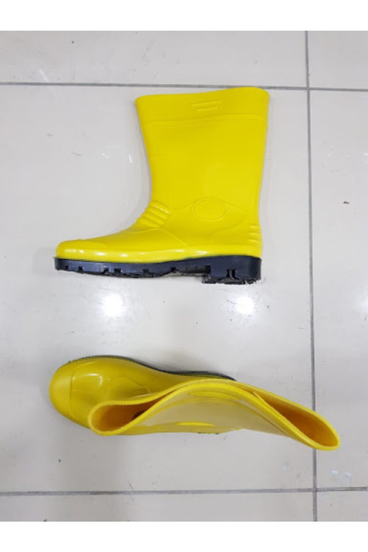 Unisex Yellow Pvc Short Rubber Boots 42'' – Grandado