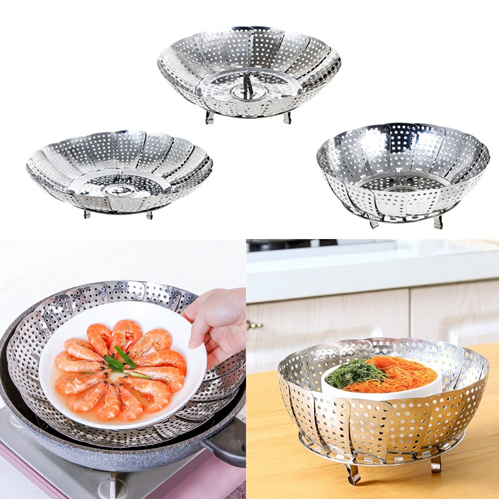 Intrekbare Vouwen Roestvrij Staal Stoomboot Stomen... – Grandado