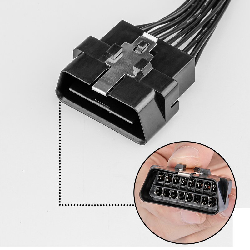 12V Auto OBD2 16pin Mannelijk Hoofd Om Opening Kab... – Grandado