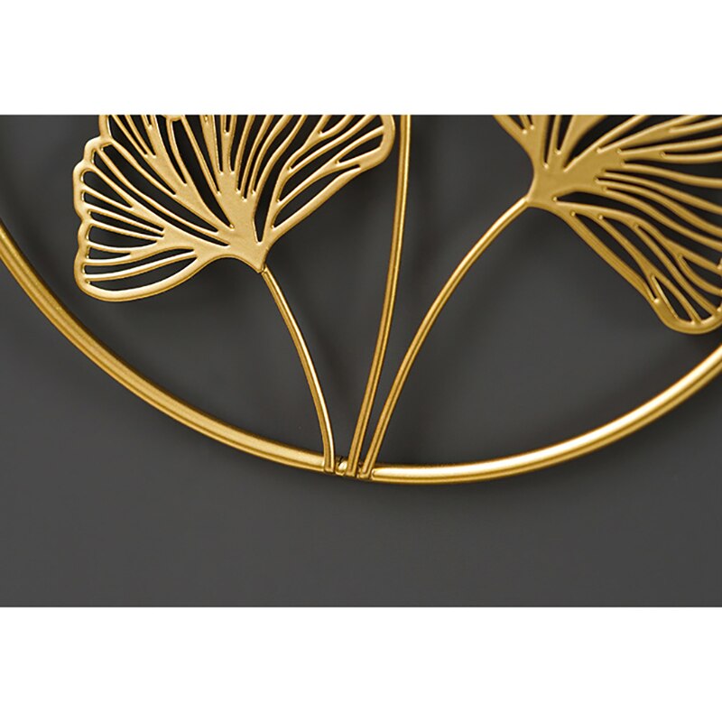 Leaf Shape Wall Decor Iron Light Modern Gold Palm ... – Grandado