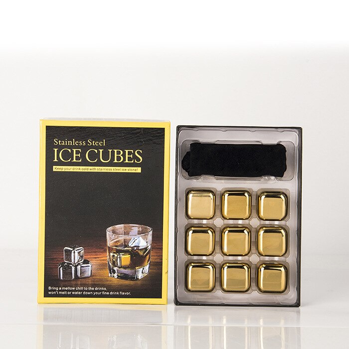 Stainless Steel Ice Cube Set – Grandado