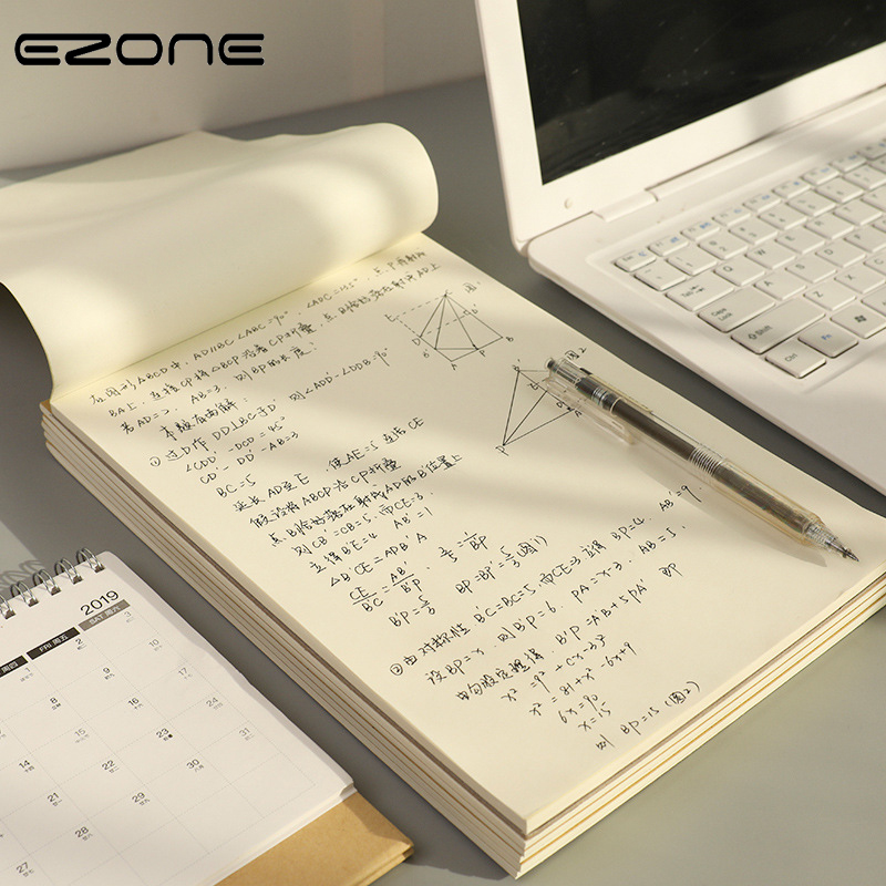 EZONE Blank Page Notebook Sketch Book White Inner ... – Vicedeal