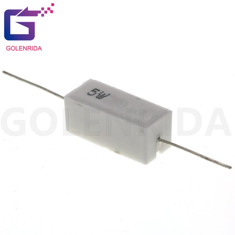 10pcs 5W resistência Cimento 0.1 ~ 5% k ohm 0.22 0... – Vicedeal