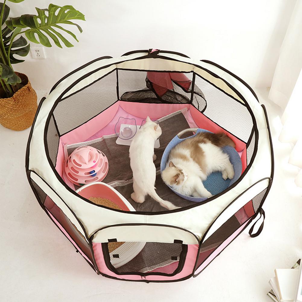 Pet Octagonal Tent Cat Litter Kennel Dog Bed Dog C... – Grandado