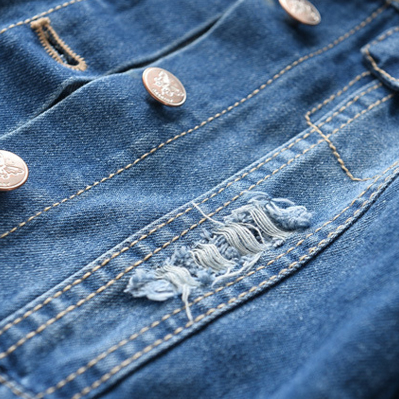 Høst denim jakke til jenter kåper låve tegneserie ... – Grandado