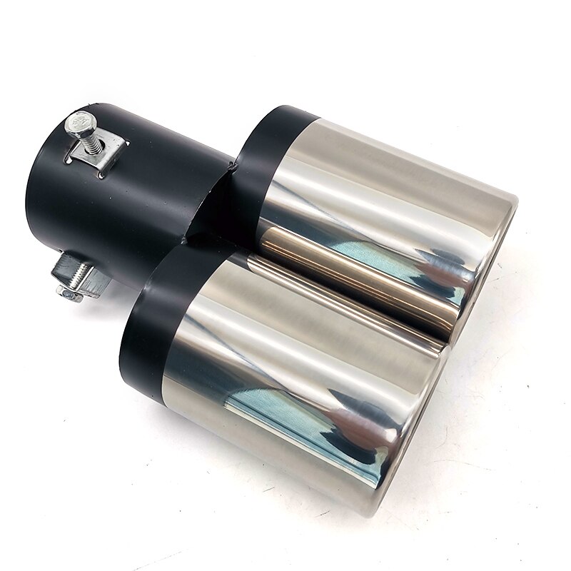62mm Car Rear Exhaust Chrome Muffler Tip Tail Dual... – Vicedeal