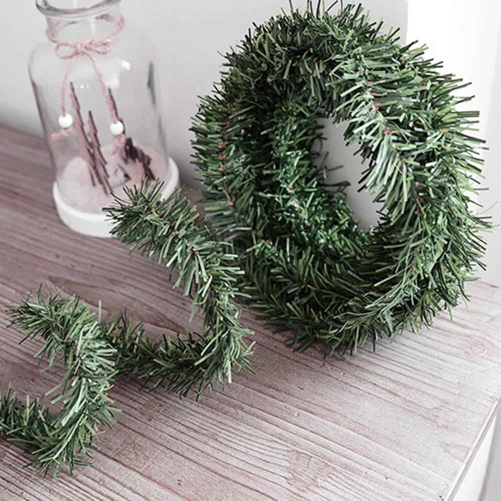 Kunstmatige kerstkrans 5.5/11m groene rotan diy ad... – Vicedeal