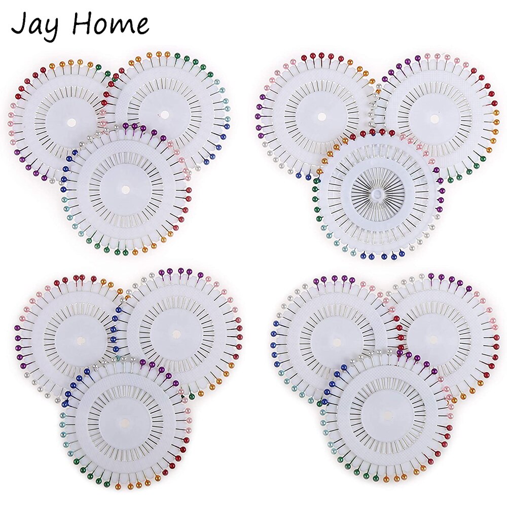 40Pcs Multicolor Sewing Pins 38mm Plastic Pearl He... – Grandado