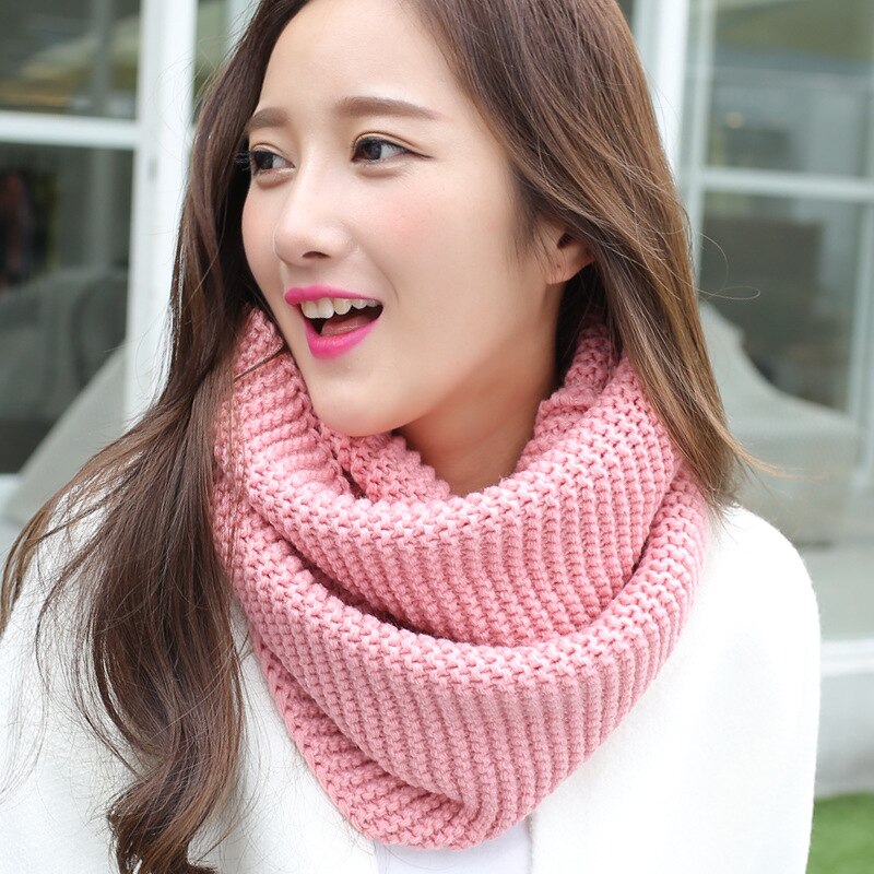 Vinterscarf dam infinity stickad scarf cirkel hals... – Vicedeal