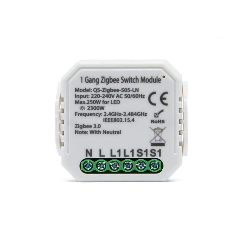 Tuya Zigbee Smart Switch Module Eu 220v 1 Gang Dra Grandado