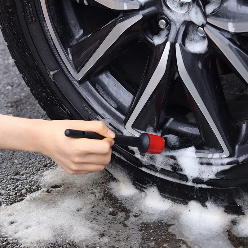 Wheel Tire Brush Kit, 17inch Long Soft Bristle Whe... – Vicedeal
