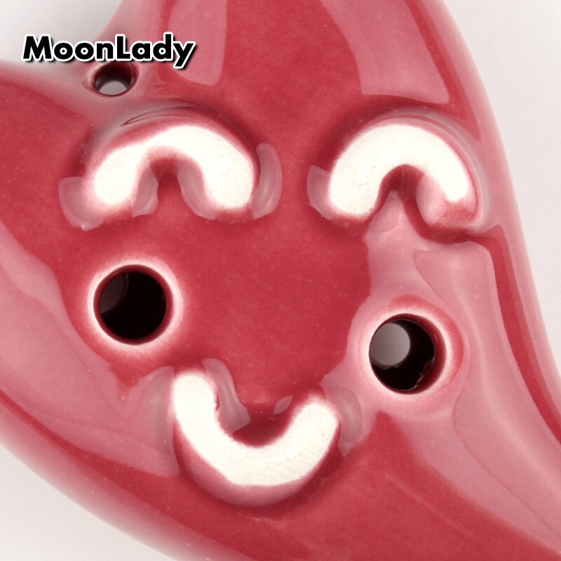 4 Colors Ocarina 6 Hole Heart-shaped Small Ocarina... – Grandado
