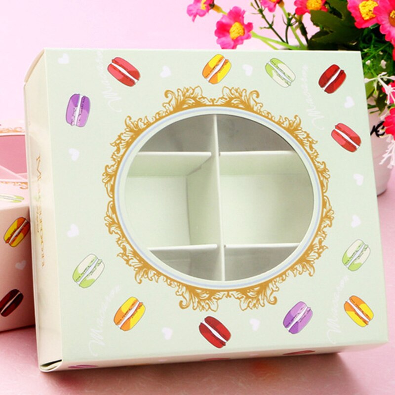 20Pcs Macarons Box with Transparent Window Dessert... – Vicedeal