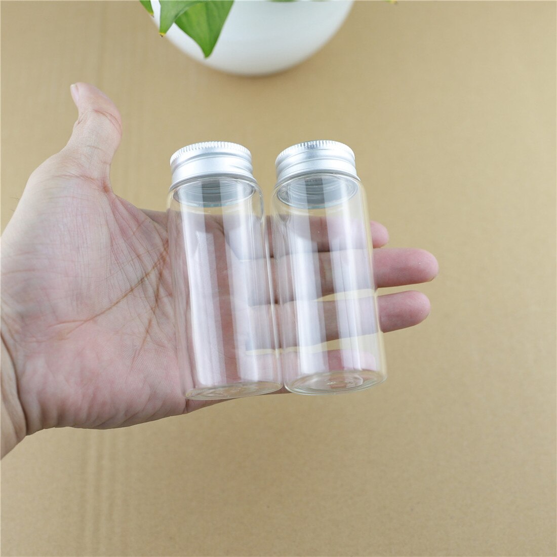 6 Pieces 37*90mm 70ml Glass Jar mini Test Tube Emp... – Grandado