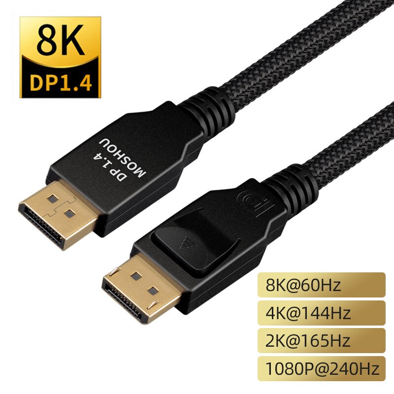 DisplayPort 1,4 Kabel 8K 4K HDR 60Hz 144Hz 165Hz D... – Grandado