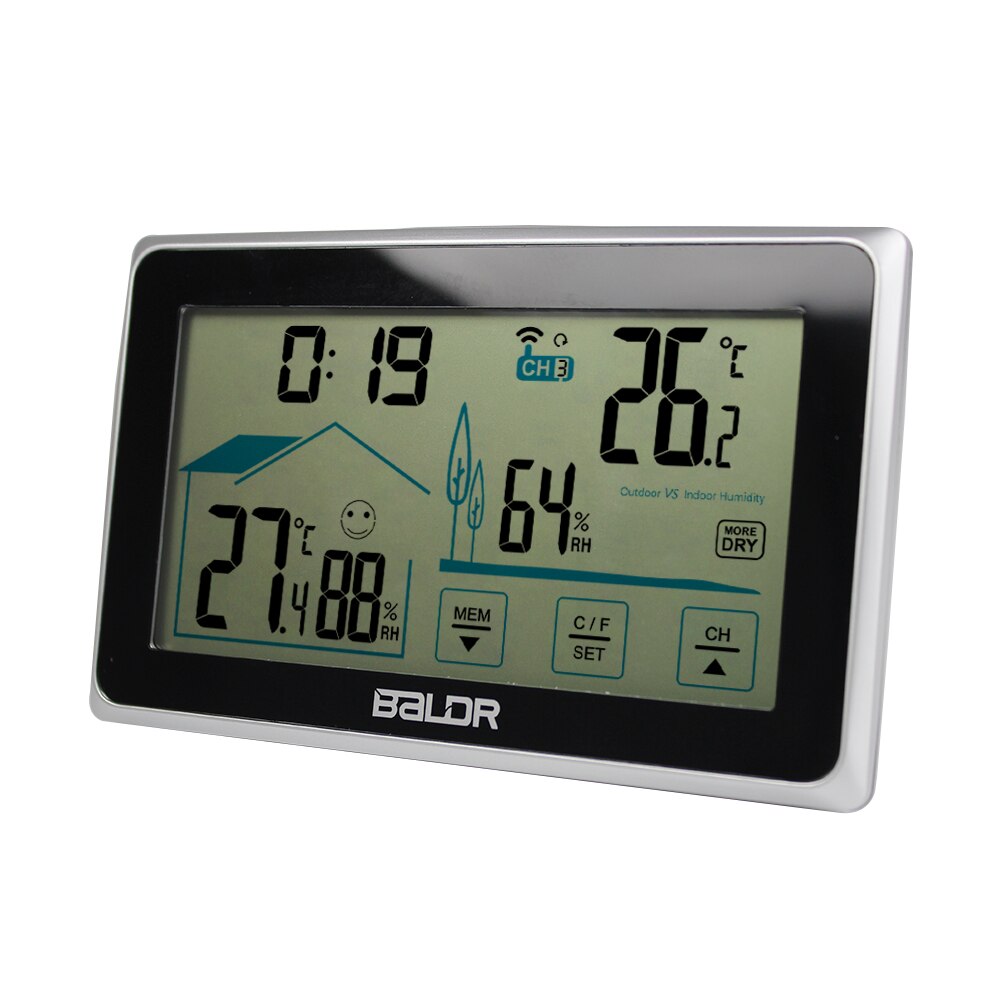 Baldr Wireless Weather Station Touch Screen Thermo... – Grandado