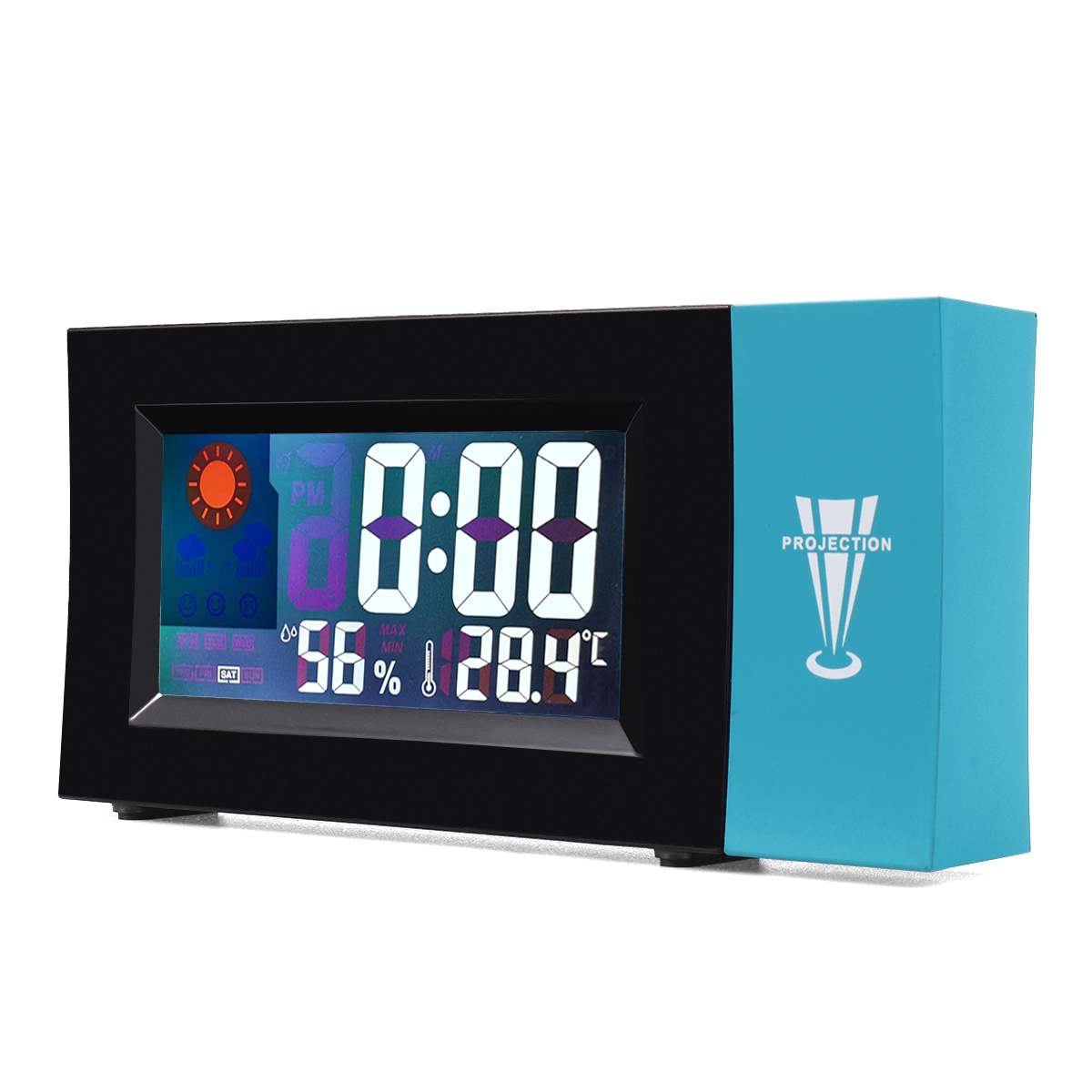 Digitale Projektion Wecker LCD Display 180 ° Drehb... – Vicedeal