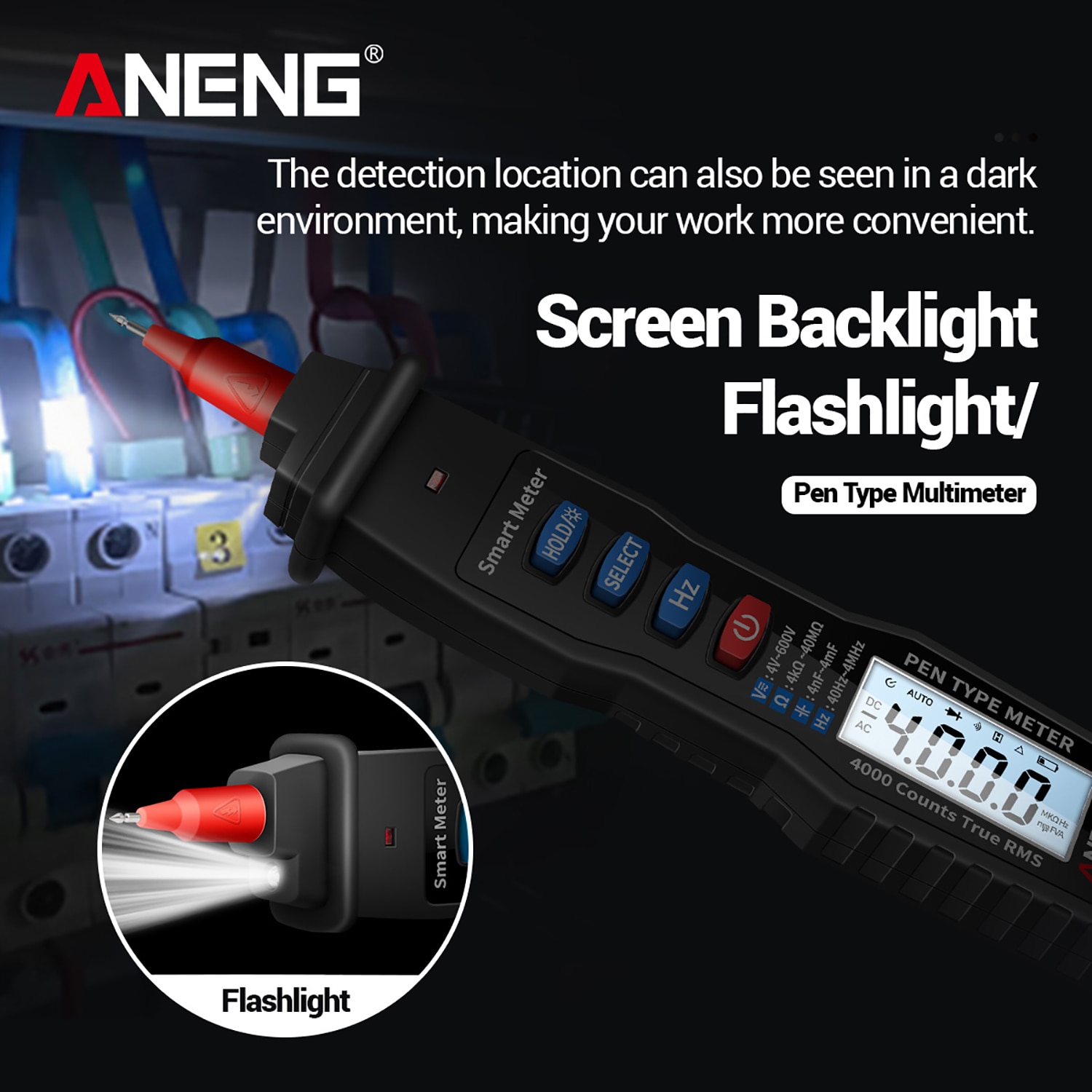 Aneng a3003 digital multímetro caneta tipo medidor... – Vicedeal