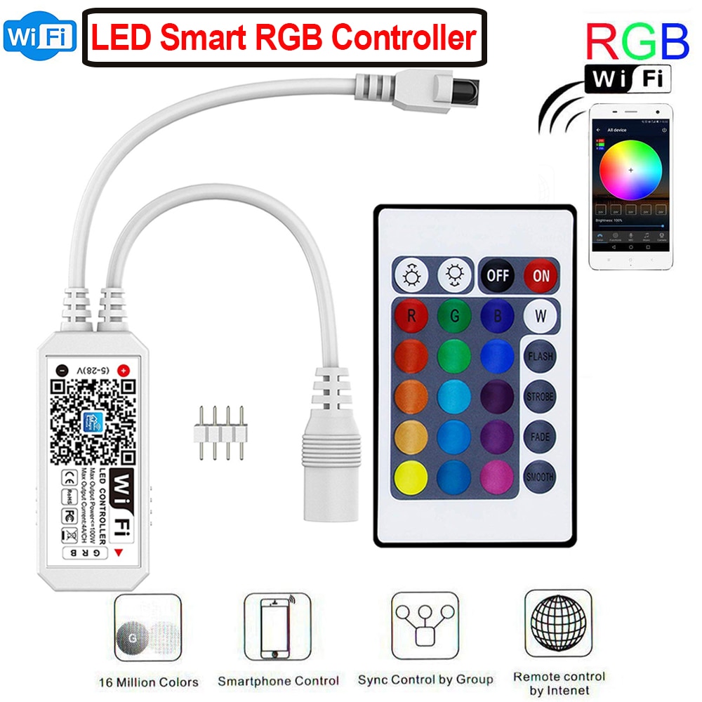 Smart Wifi Led Rgb Light Strip Muziek Controller S... – Grandado