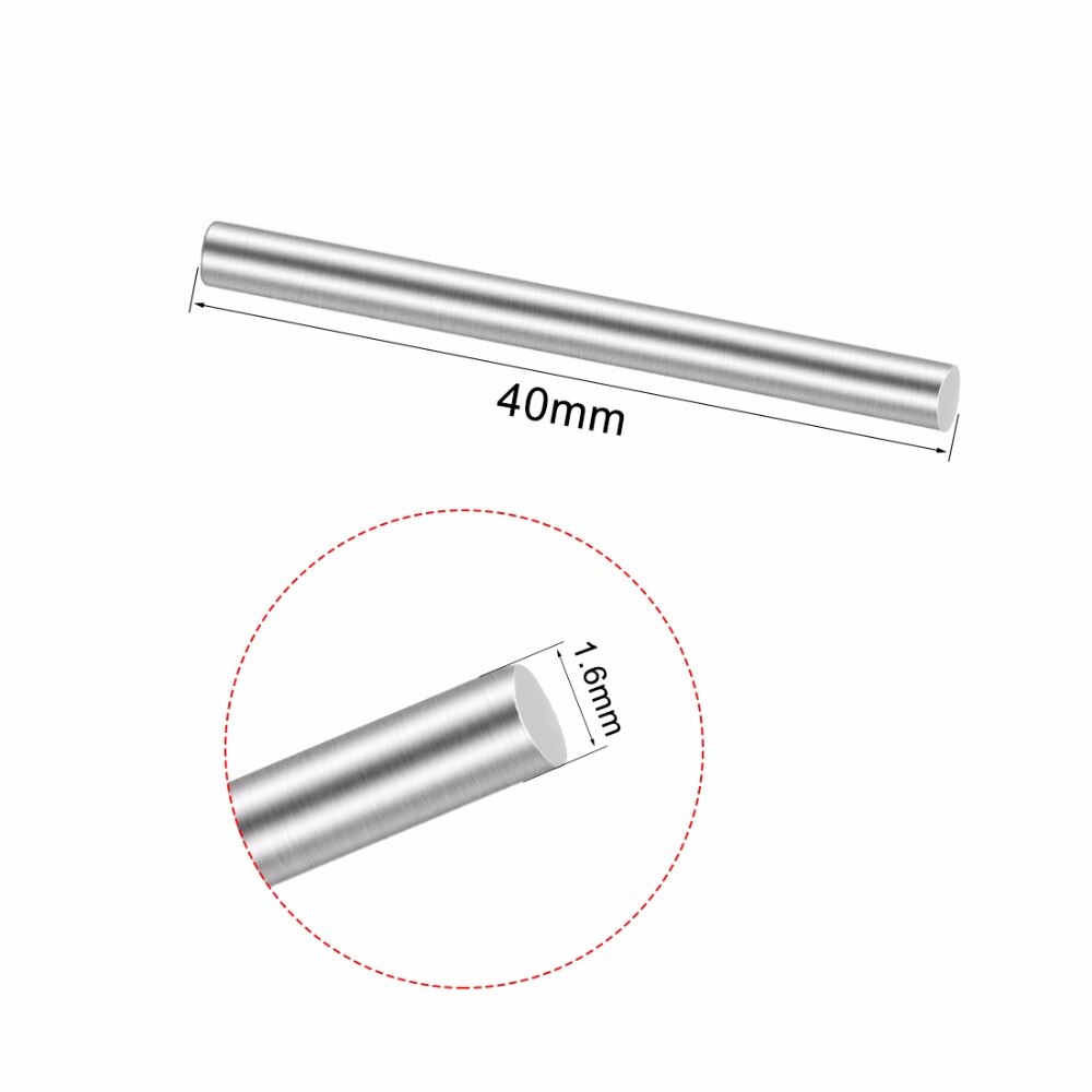 UXCELL 20Pcs 40mm Long 1.6mm Dia. Stainless Steel ... – Grandado