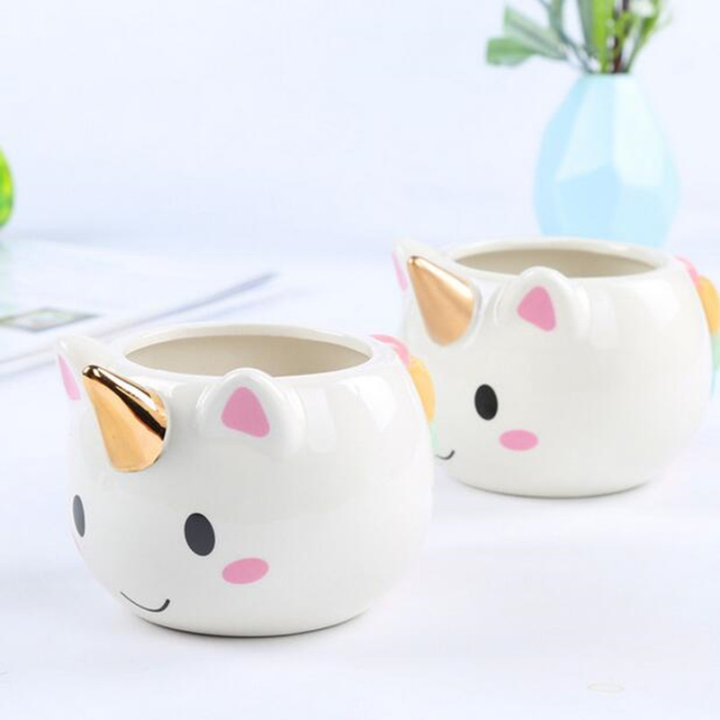 3D Unicorn Mug Ceramic Coffee Cup Children Girl Bo... – Grandado