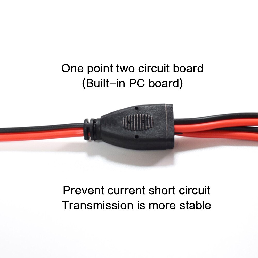 18AWG 0.75 Square 30CM SAE 1 to 2 2 Pin Quick Conn... – Grandado