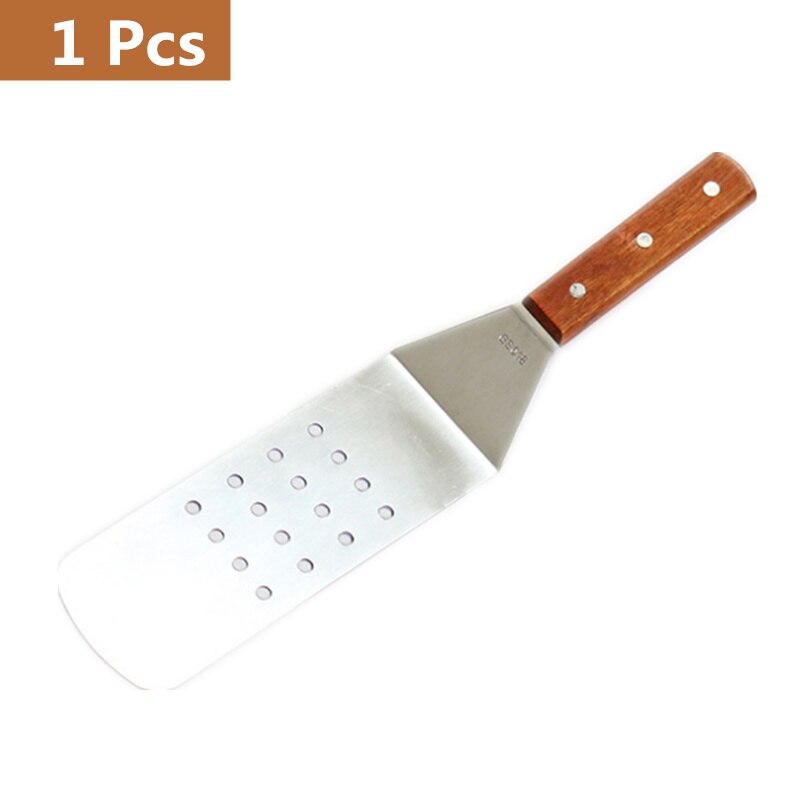 2 stk rustfrit stål træhåndtag bbq grill turner sp... – Grandado