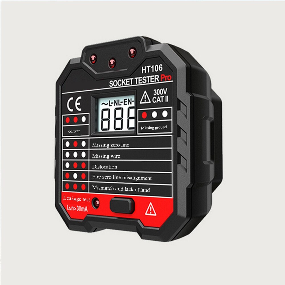 HT106 Socket Tester Digital Display Plug Socket Ch... – Grandado