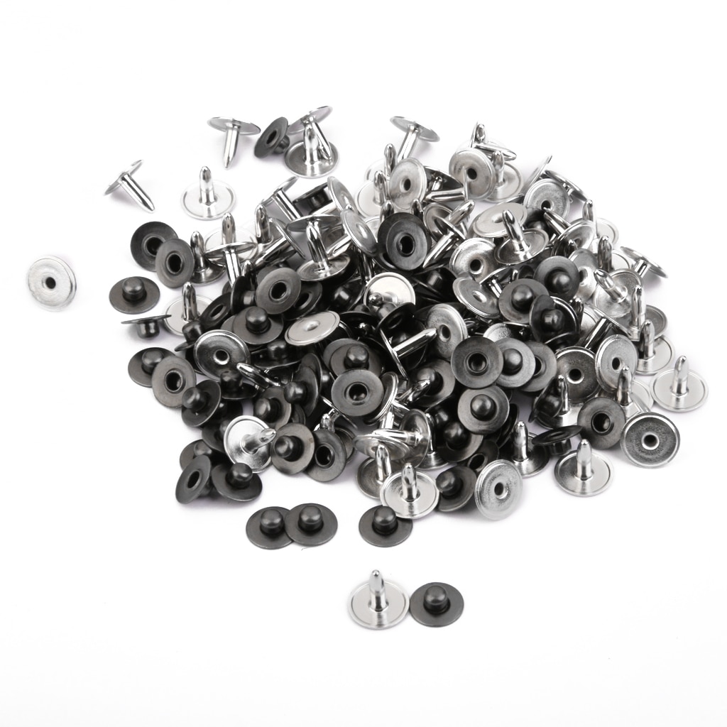 200 Sets Rivets Fasteners Studs Buttons Sewing Jea... – Grandado