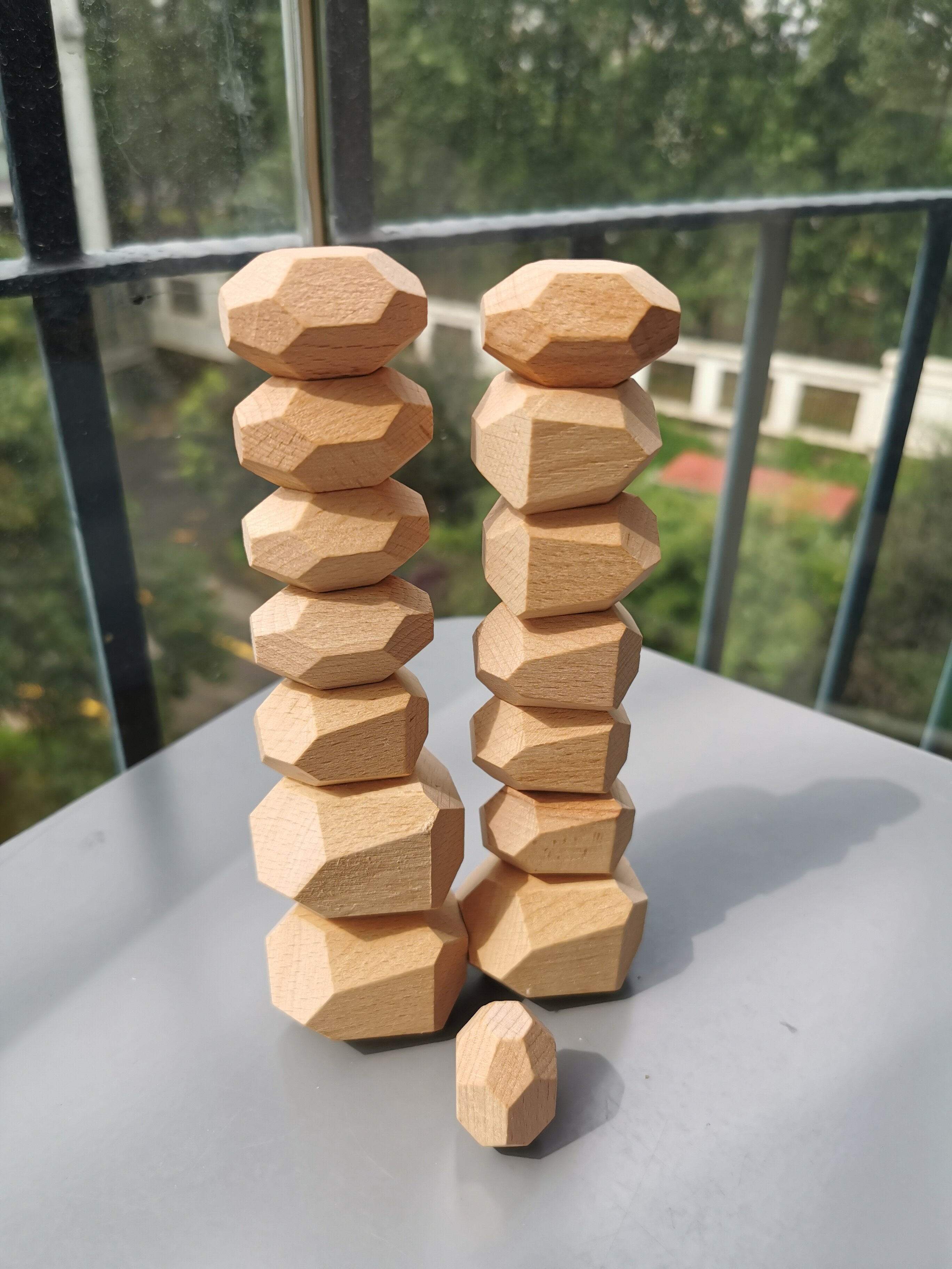 Children Wooden Gems Handicraft UnPaint Nordic Woo... – Grandado