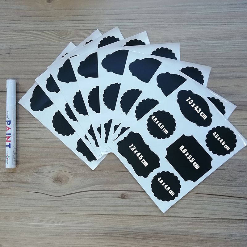 48Pcs Kruiden Stickers Etiketten Zwarte Board Keuk... – Grandado