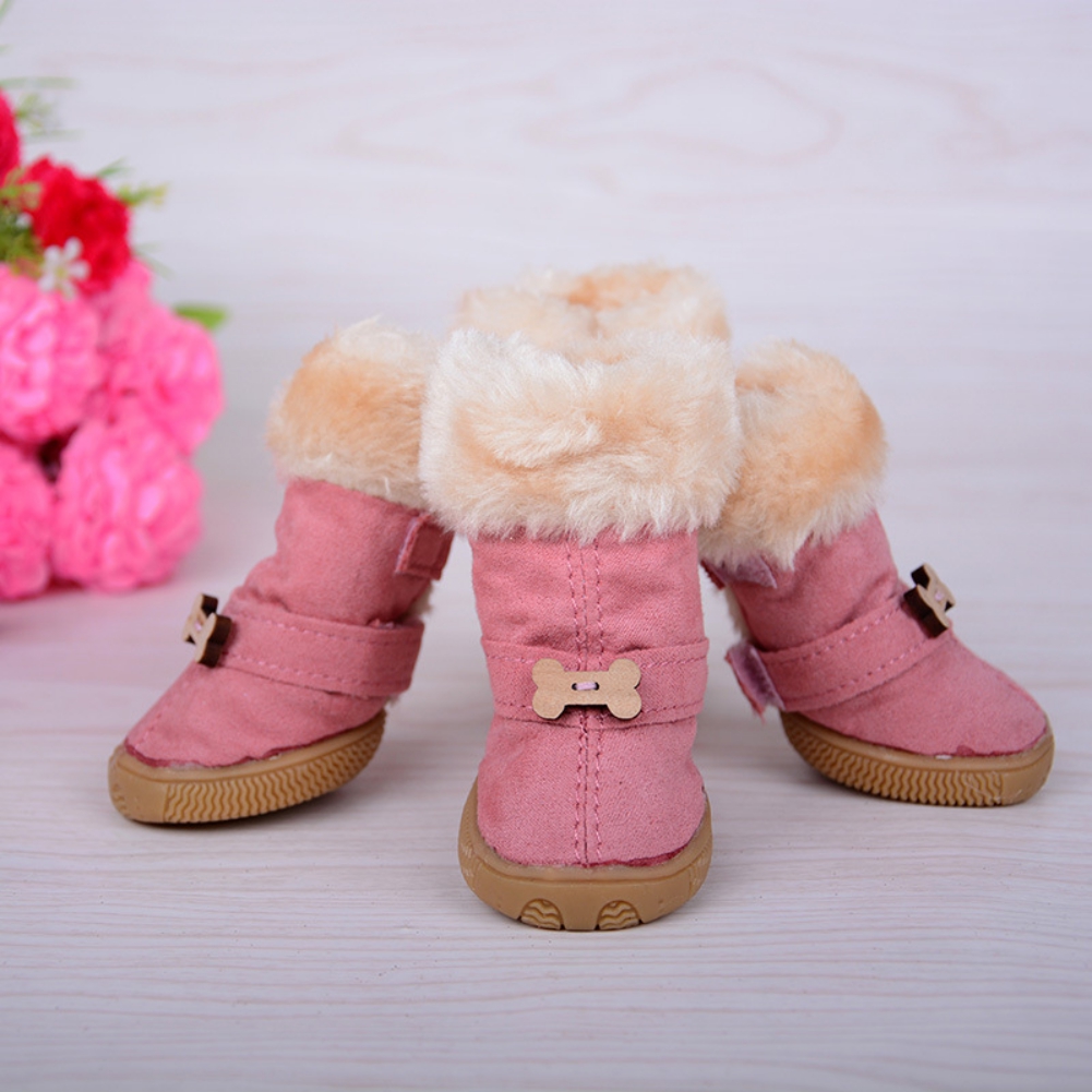 Warme Fleece Hond Schoenen Waterdichte Hond Schoen... – Vicedeal